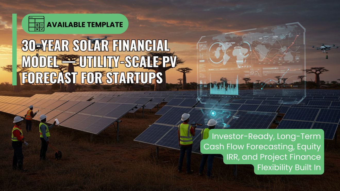 Solar Financial Model Excel – 30-Year Project Forecast | BFM